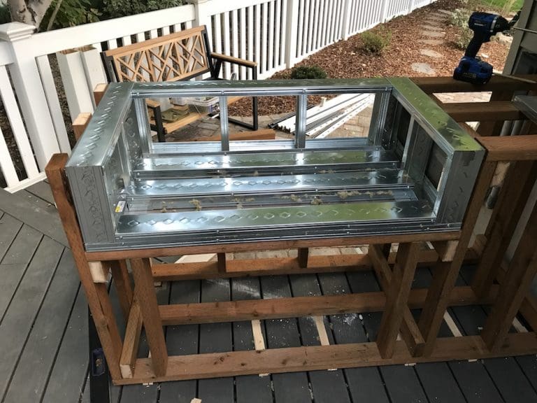 How We DIYed Our Built-In Grill - Chris Loves Julia