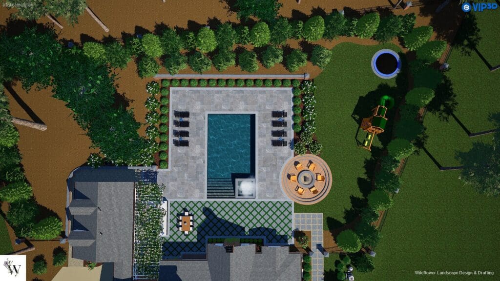 Pool Progress + The Pool Mood Board - Chris Loves Julia