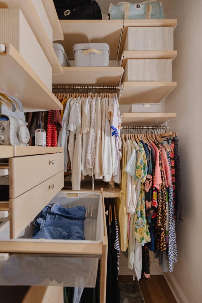 Using The Elfa Closet System in Greta's Closet - Chris Loves Julia