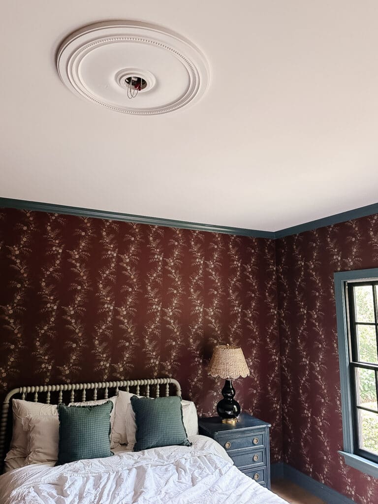 How to Install a Ceiling Medallion - Chris Loves Julia