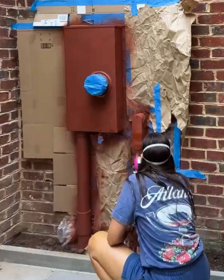 Can You Paint an Electrical Meter Box? (Answer: Yes!) - Chris Loves Julia