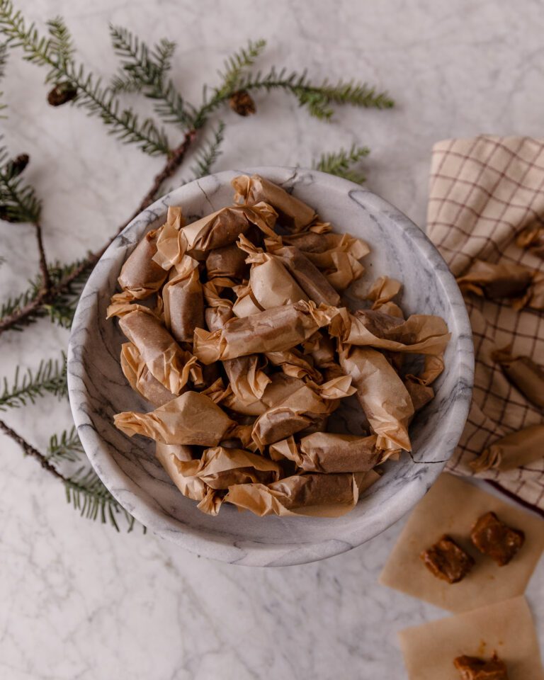 Soft Homemade Caramels for the Holidays (Dairy-Free) - Chris Loves Julia