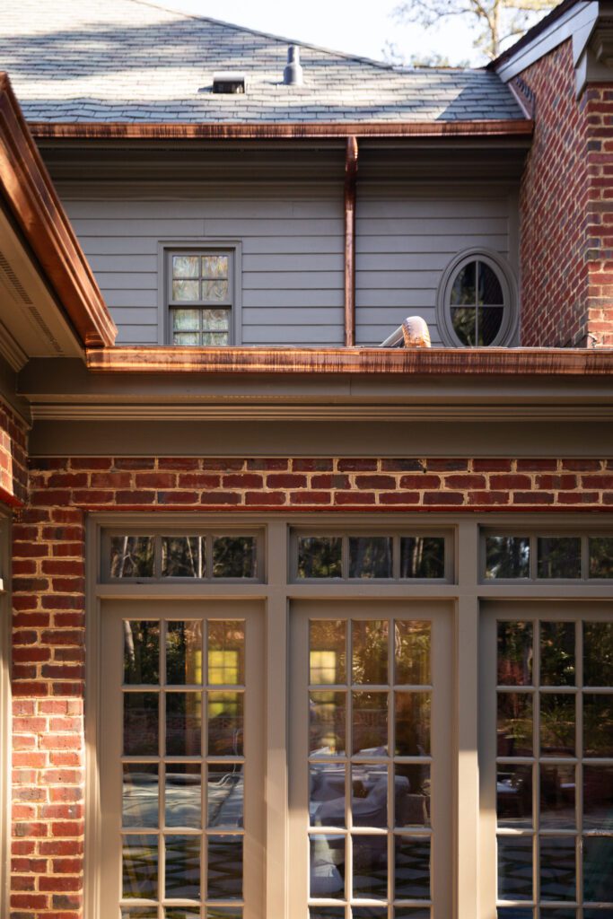 Sealing the Copper Gutters—and Not a Moment Too Soon - Chris Loves Julia