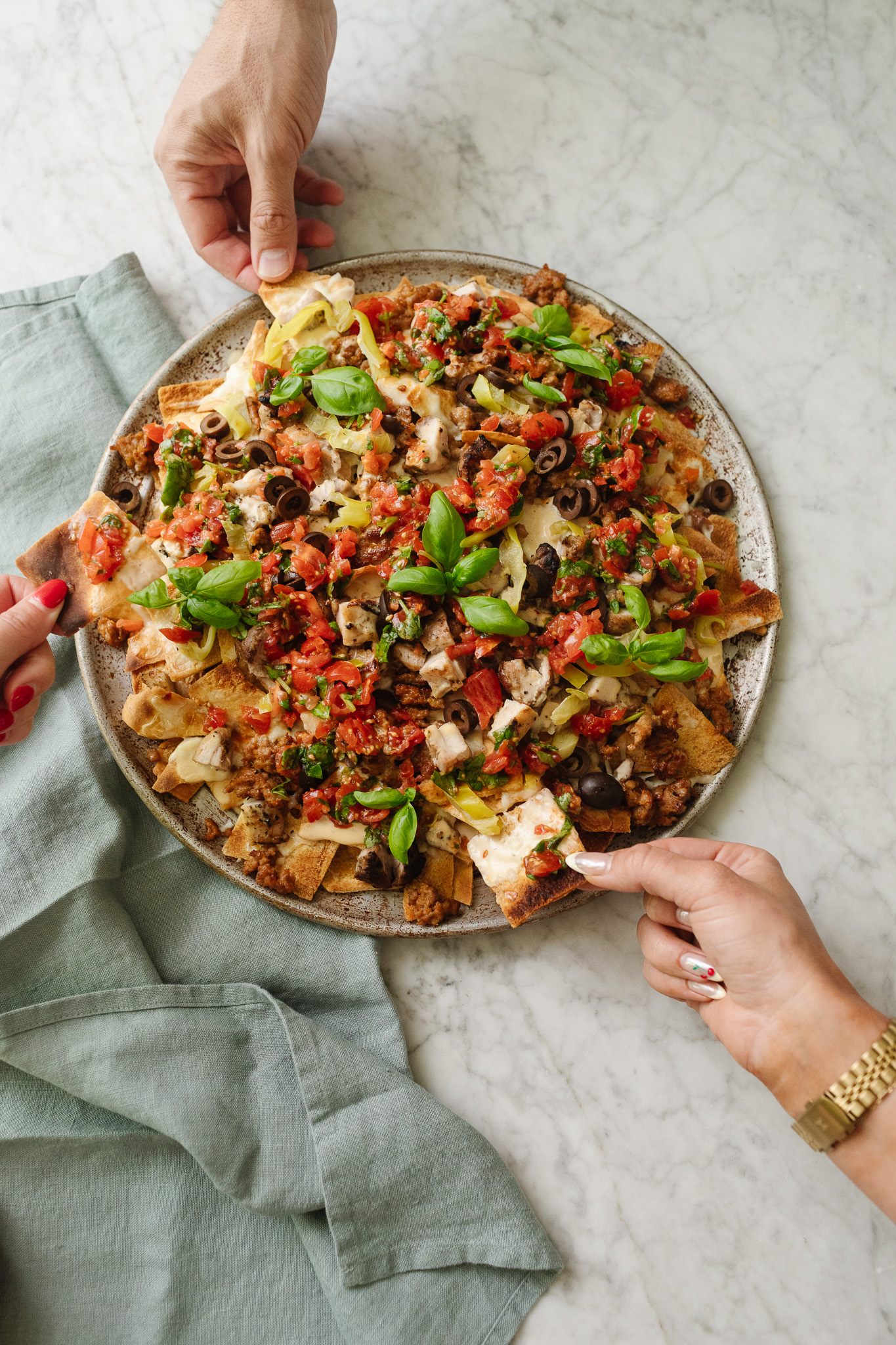 Italian Nachos (A Non-Traditional Mash-Up) - Chris Loves Julia