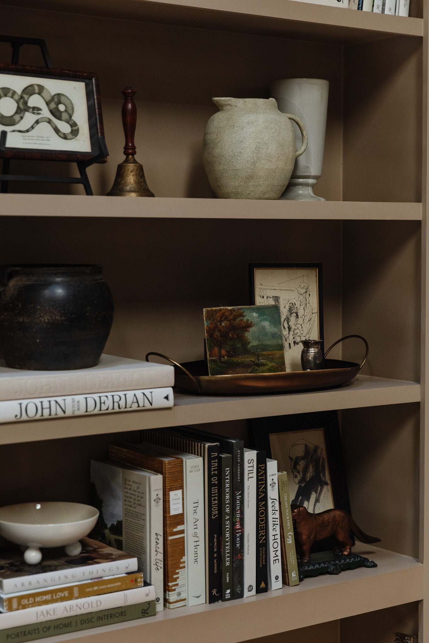 The Secrets to Styling Lived-In Bookshelves - Chris Loves Julia